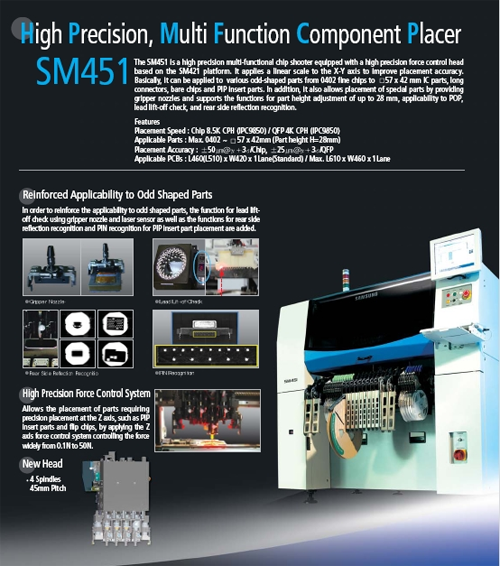 Original And Used Samsung SM451 Multifunction SMT Placer