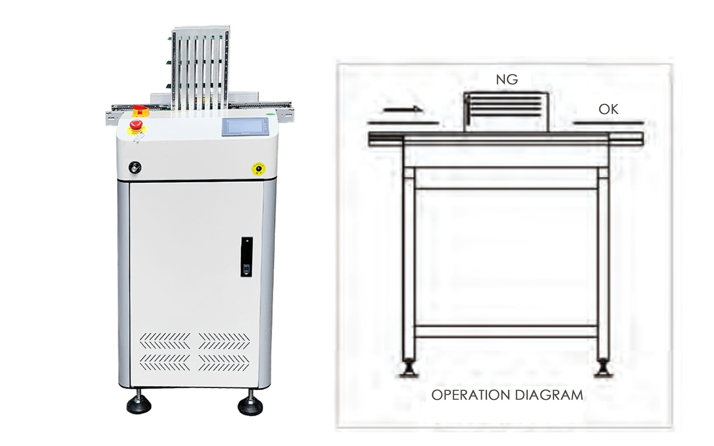 Standard PCB Filter Industrial SMT Assembly Line NG OK PCB Separator