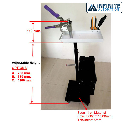 Adjustable 750mm 850mm 1100mm Height Splice Cart SMT Spares Parts